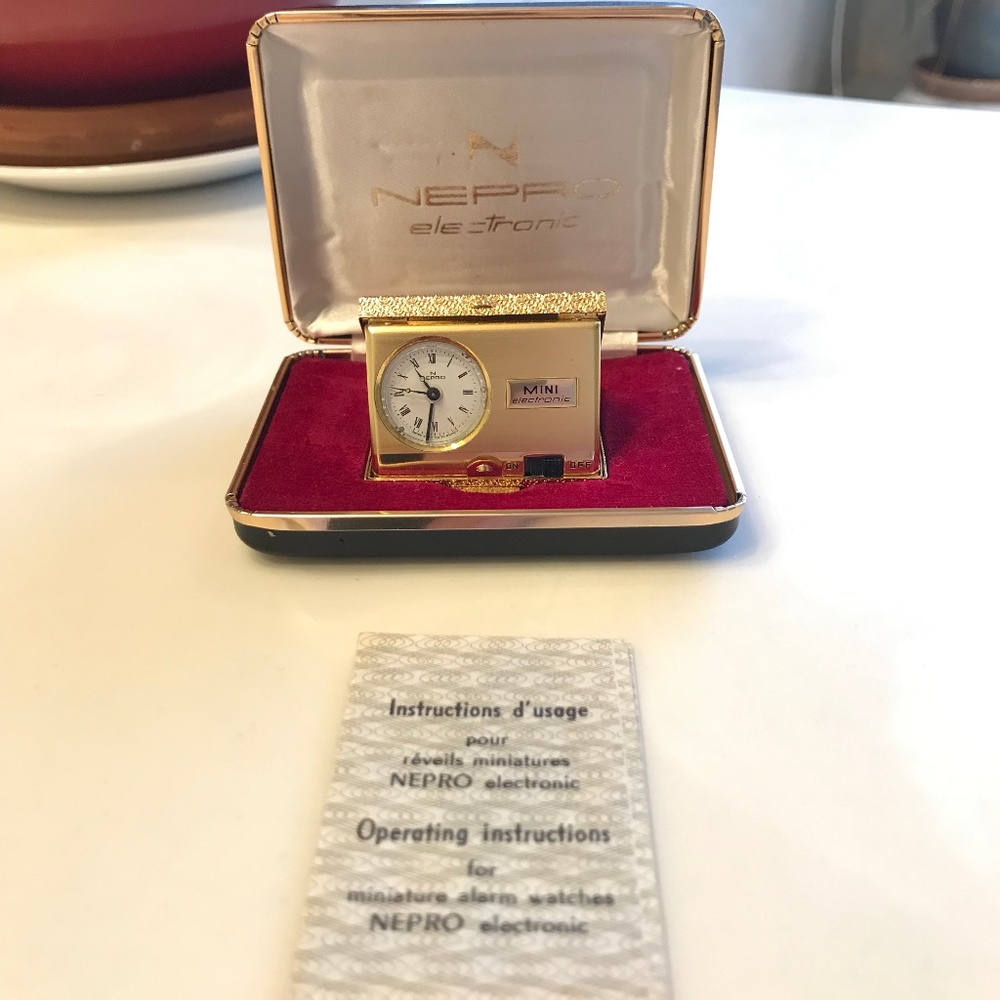 Nepro Electronic Vintage Mini Watch Clock - Gem